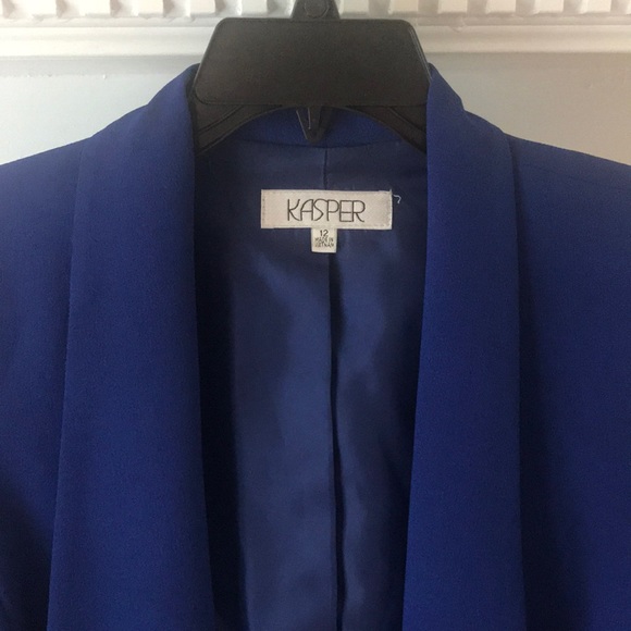 Kasper | Jackets & Coats | Royal Blue Womens Jacket | Poshmark